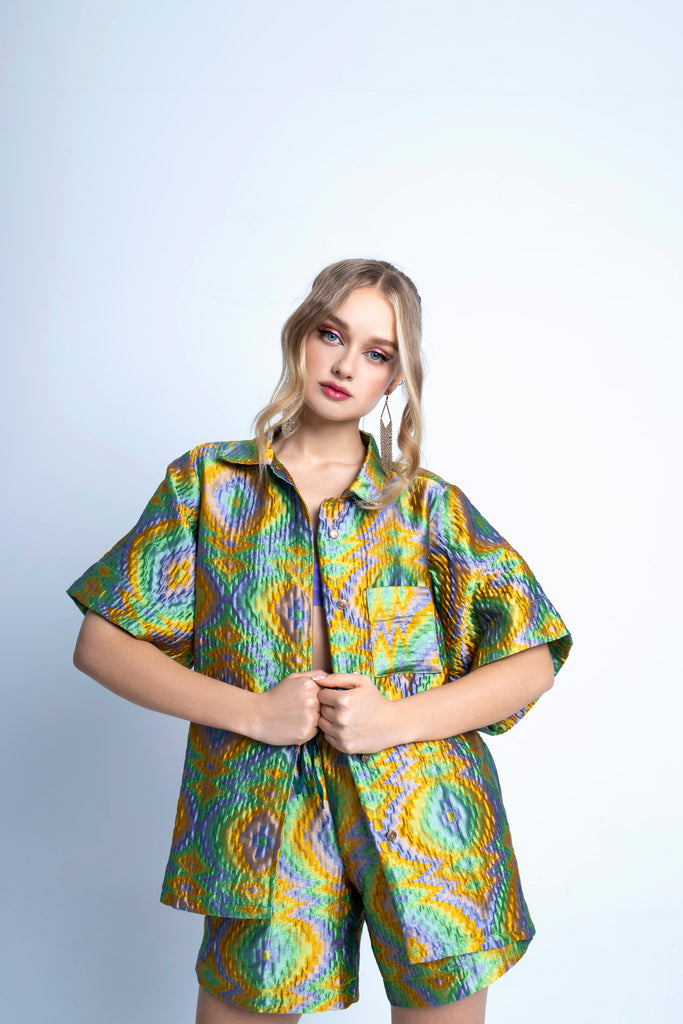 Oliver Brocade Short Set